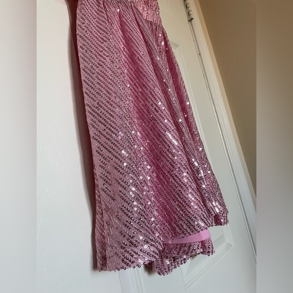 SHEIN | Dresses | Nwt Pink Sparkly Sequin Sequence Mini Party Dress ...